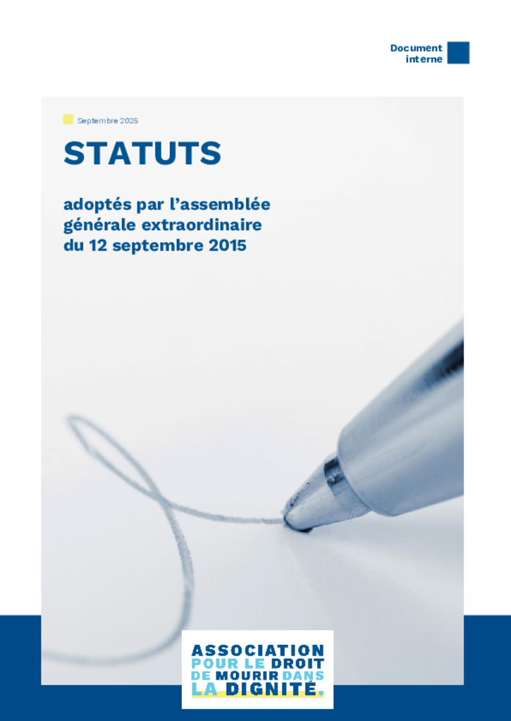 Nos Actions : Agir pour la légalisation de l'euthanasie | ADMD